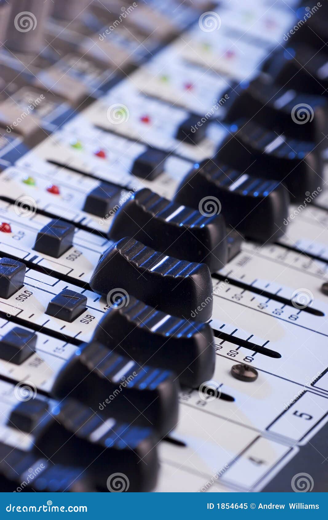 Sound Mixer Board stock image. Image of music, microphones - 1854645