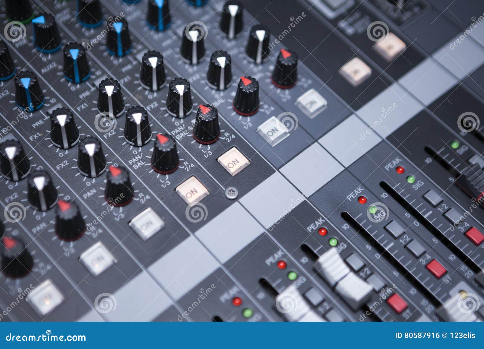 Sound Mixer stock photo. Image of mixer, record, modern - 80587916