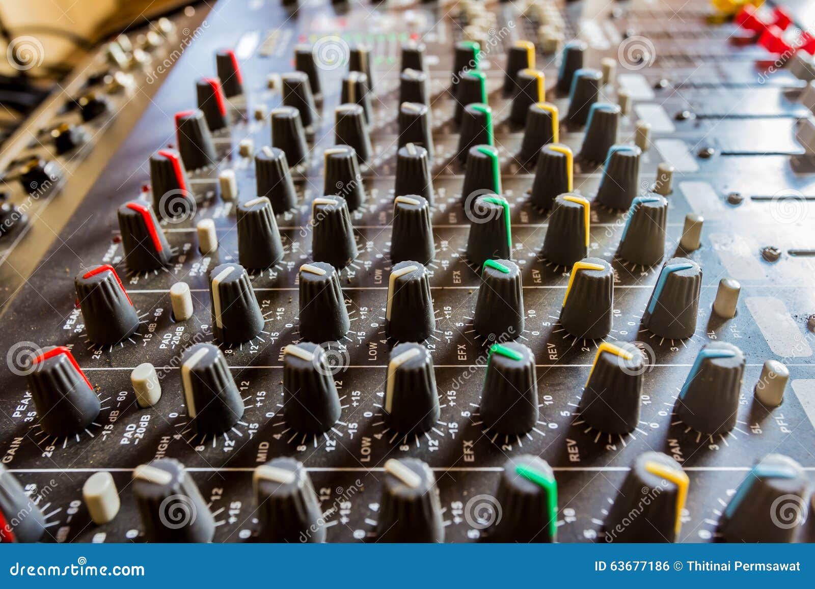 Sound mixer console stock photo. Image of audio, concert - 63677186
