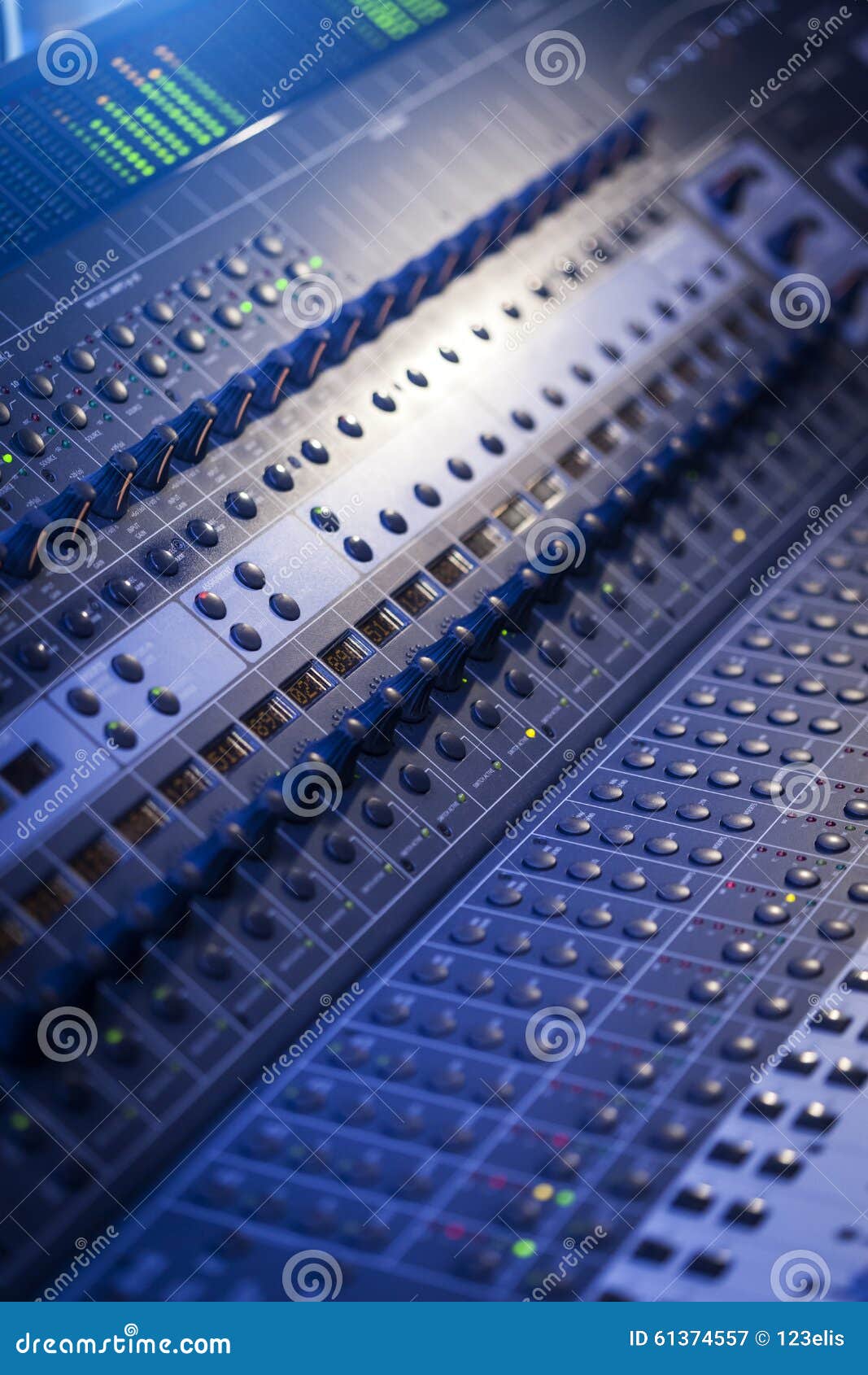 Sound Mixer stock image. Image of control, hand, audio - 61374557
