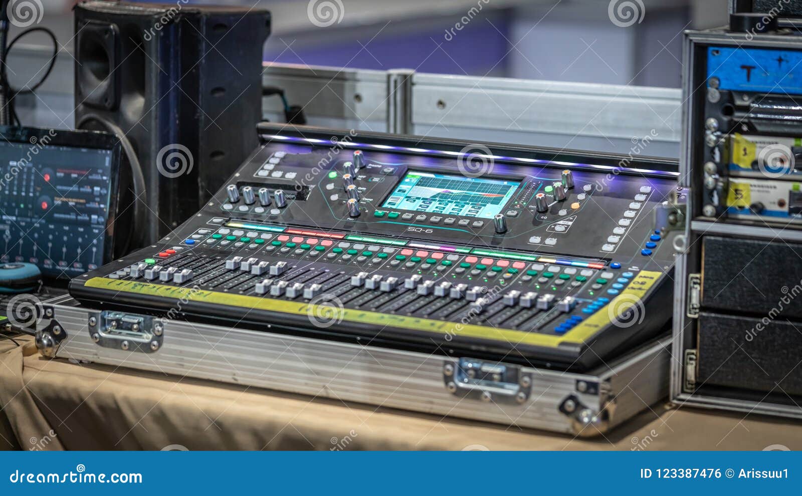 Sound Mixer Control Panel Buttons Stock Photo - Image of music, mixer ...