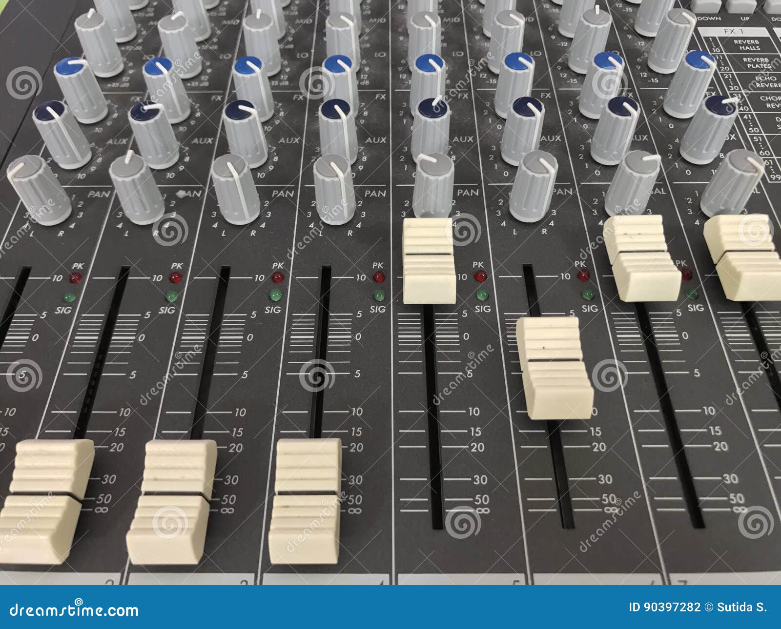 Sound mixer stock illustration. Illustration of equalizer - 90397282