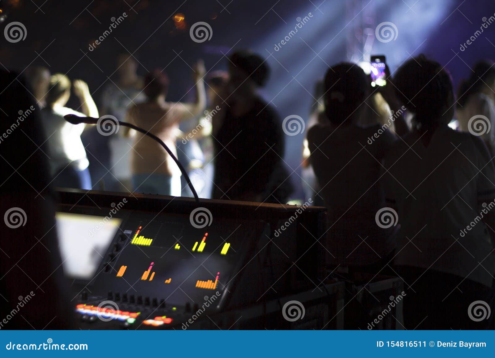 Sound Mixer on the Live Performance Stock Image - Image of lifestyles ...