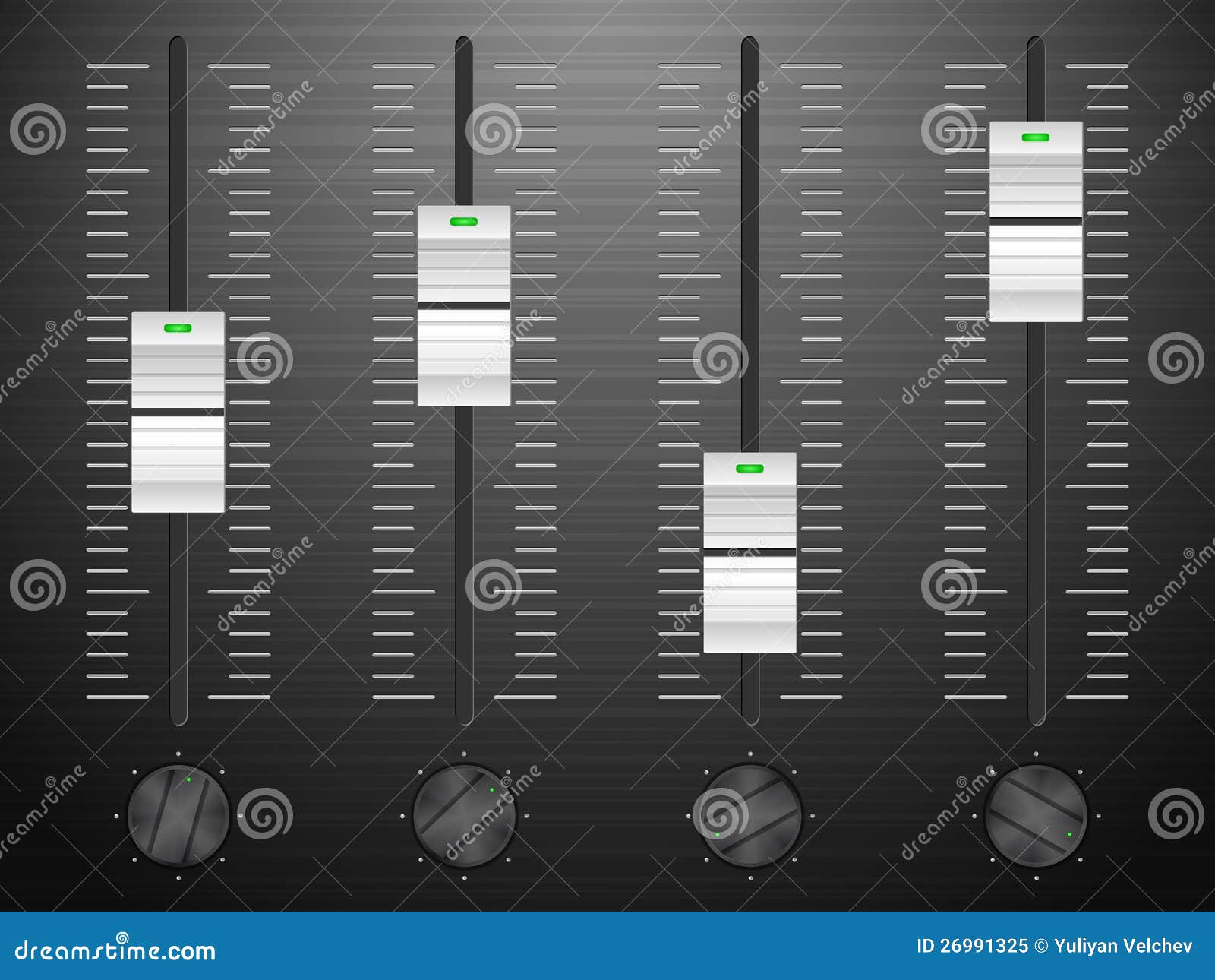 Sound mixing stock vector. Illustration of music, regulator - 26991325