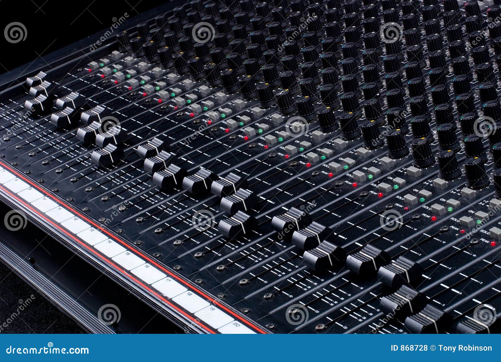 Sound Mixing Board stock photo. Image of desk, media, instument - 868728