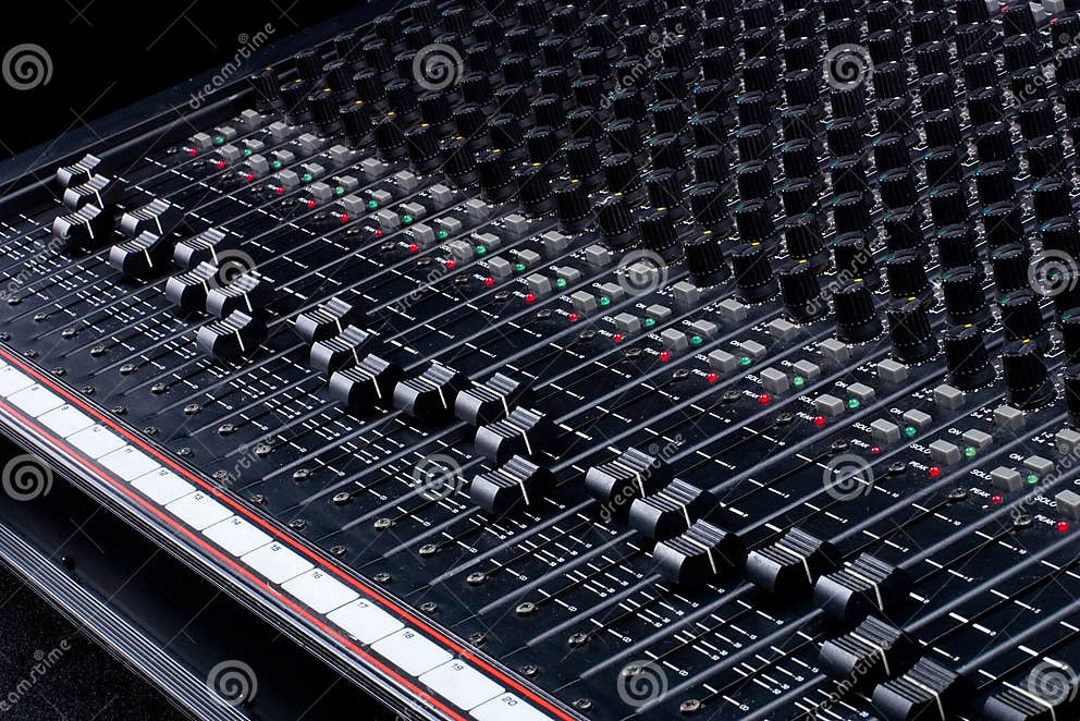 Sound Mixing Board stock photo. Image of desk, media, instument - 868728