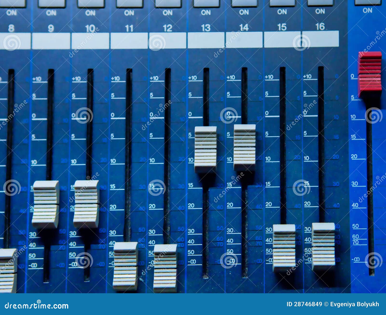 Sound mixing console stock image. Image of desk, loud - 28746849