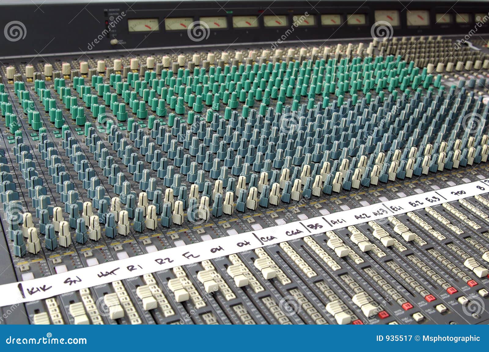 Sound Mixing Console stock image. Image of professional - 935517