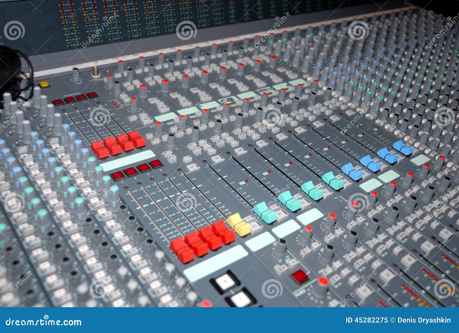 Sound mixing console stock image. Image of consoling - 45282275