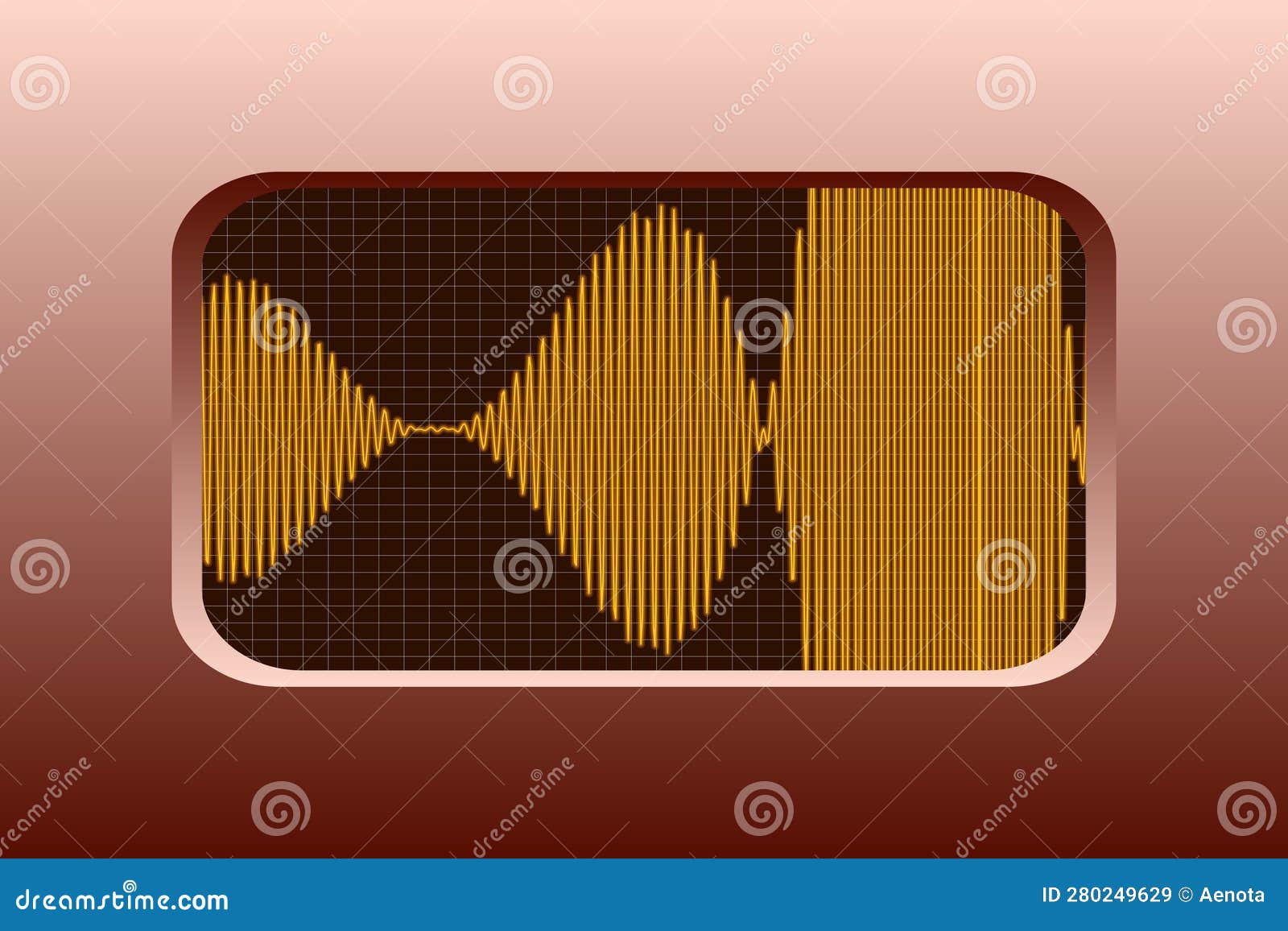 Sound Modulation stock vector. Illustration of mechanic - 280249629
