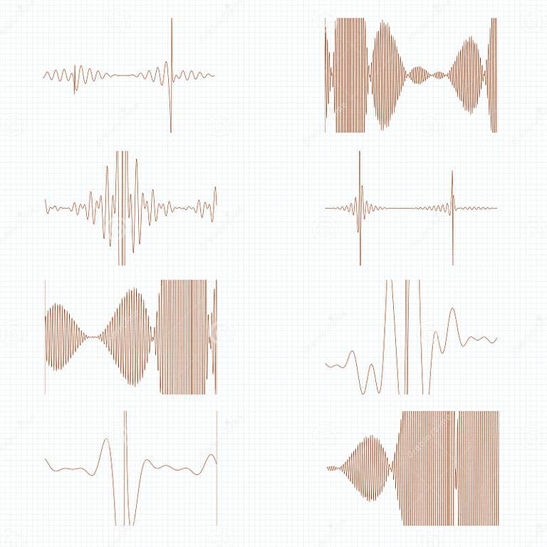 Sound Modulation for Design Project Stock Vector - Illustration of ...
