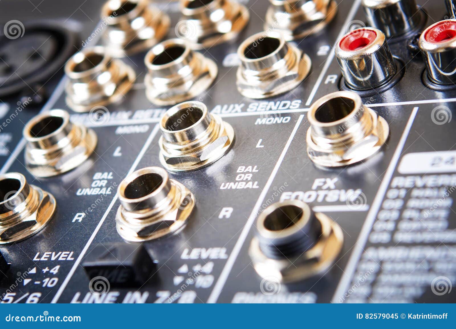 Sound music control panel. stock image. Image of mixer - 82579045