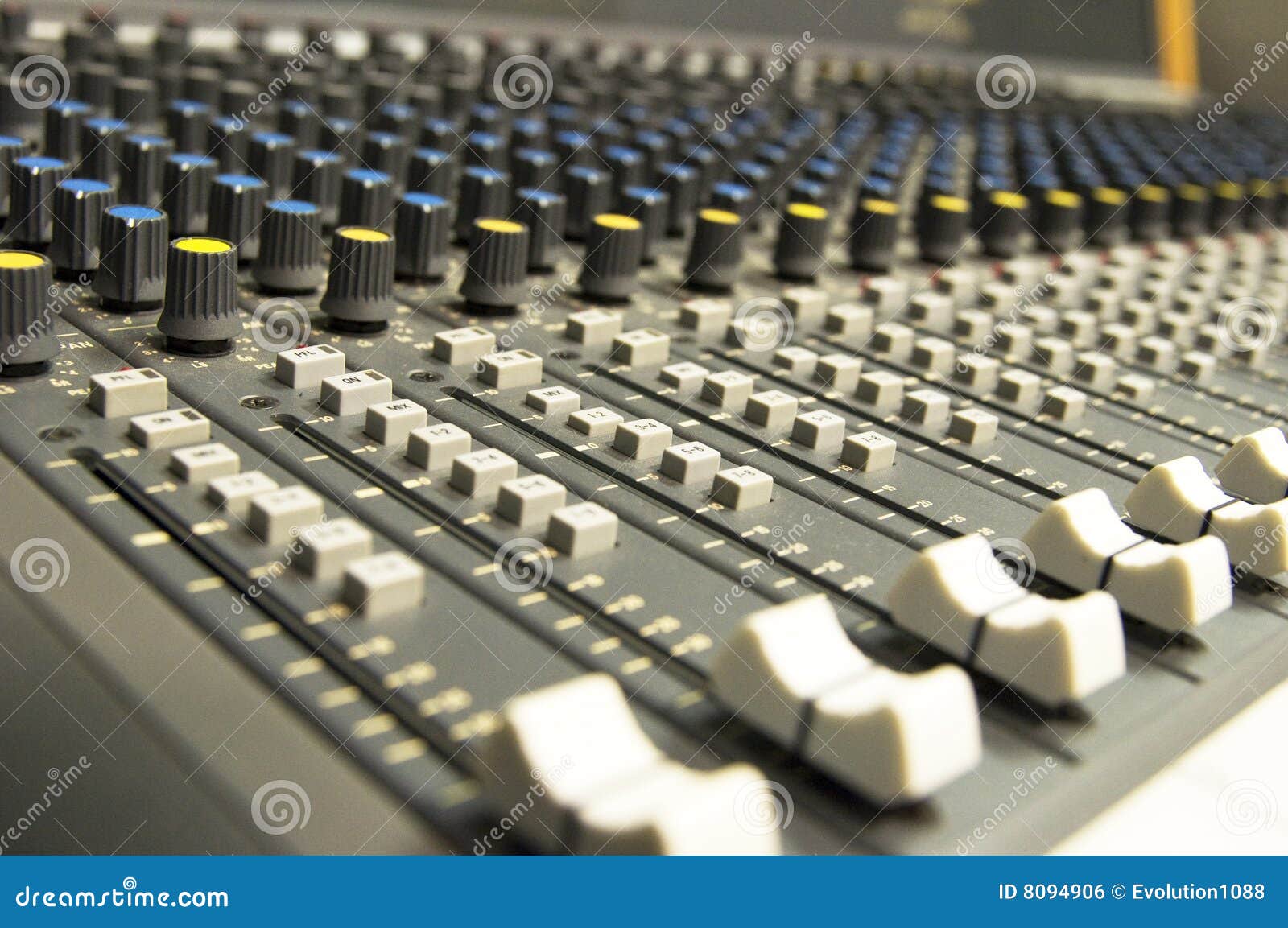 Sound and Music Mixer stock photo. Image of electronics - 8094906