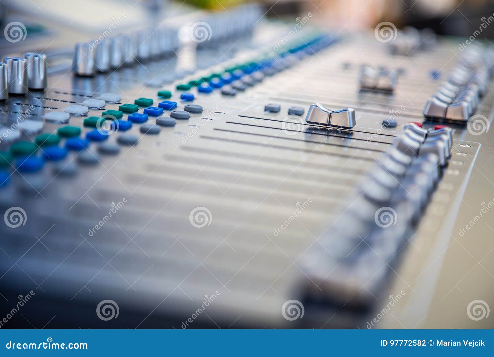 Sound Music Mixer Audio Control Panel. Sound Mixer Control, Electronic ...