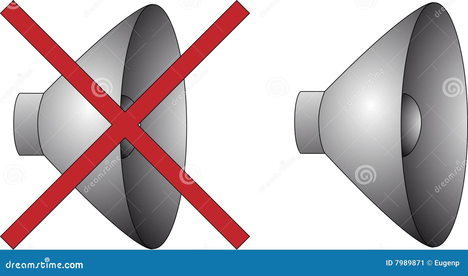 Sound on and off icon stock vector. Illustration of song - 7989871