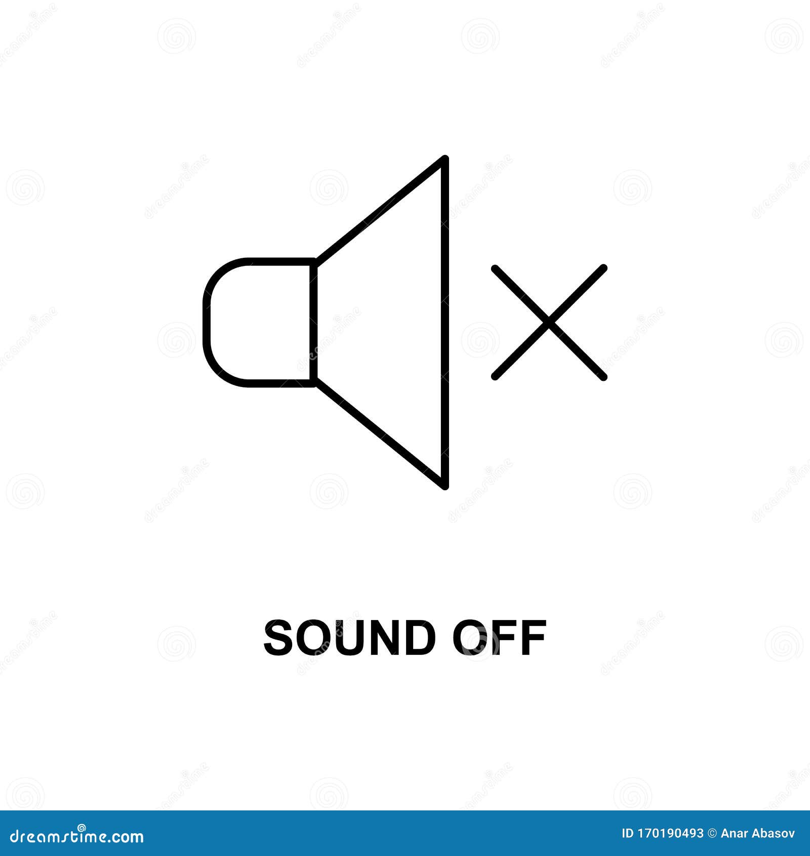 Sound Off Icon. Element of Simple Web Icon with Name for Mobile Concept ...