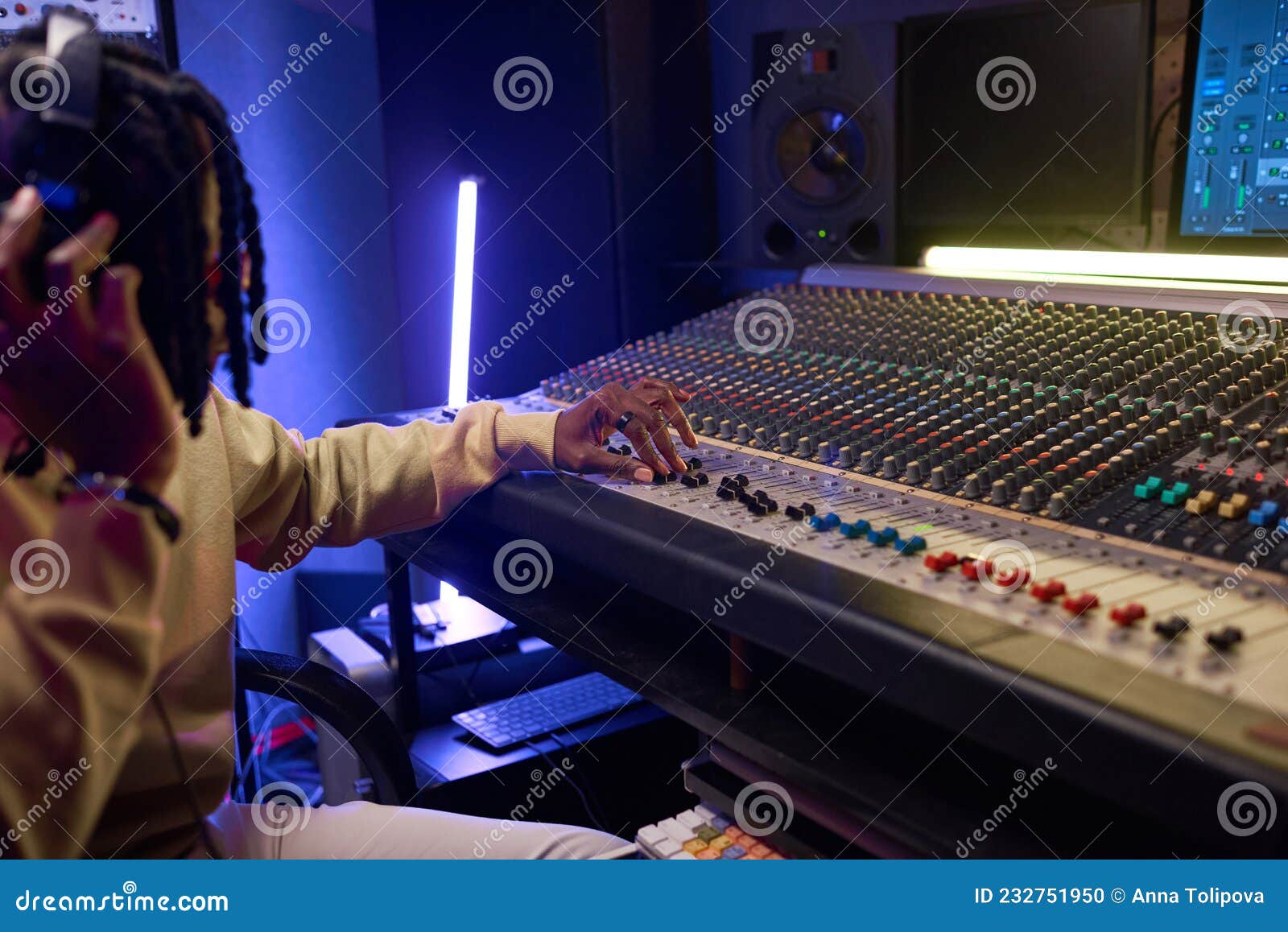 Male Sound Operator in Audio Recording Studio Stock Photo - Image of ... Male Sound Operator in Audio Recording Studio Stock Photo - Image of ...