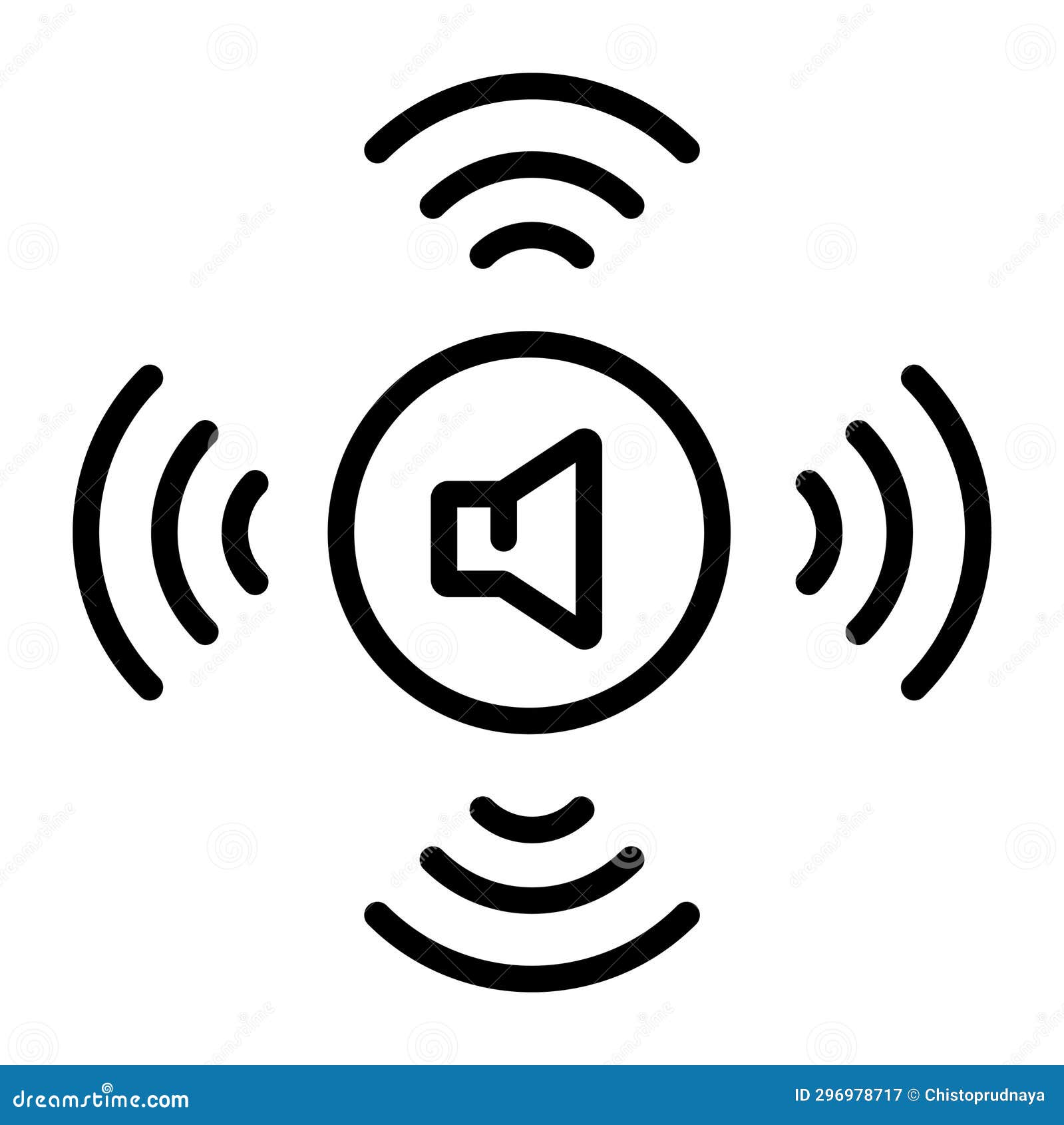 Sound Outline Icon. Adjustment Button Linear Symbol. Media Settings ...
