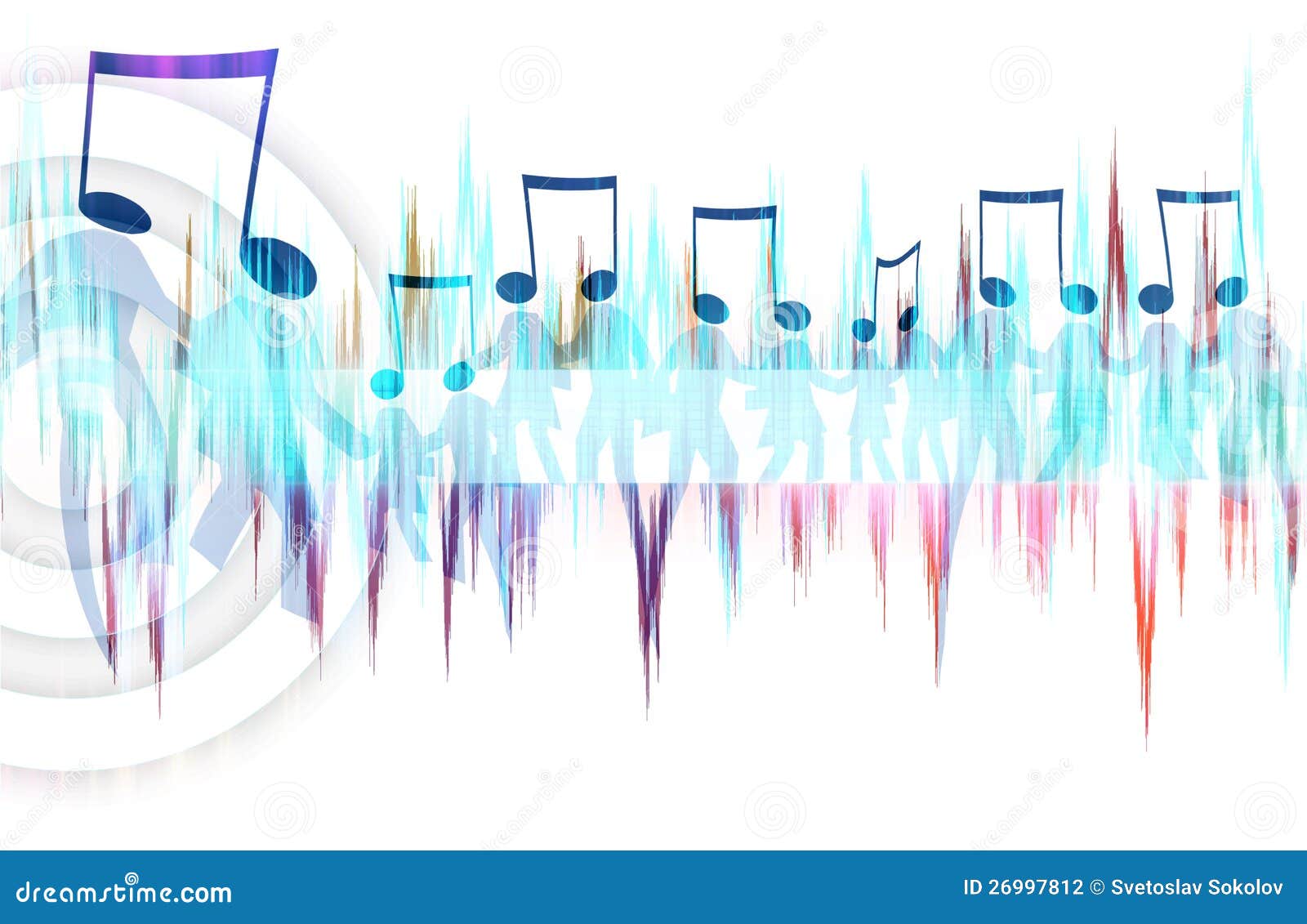 Sound people stock illustration. Illustration of listening - 26997812