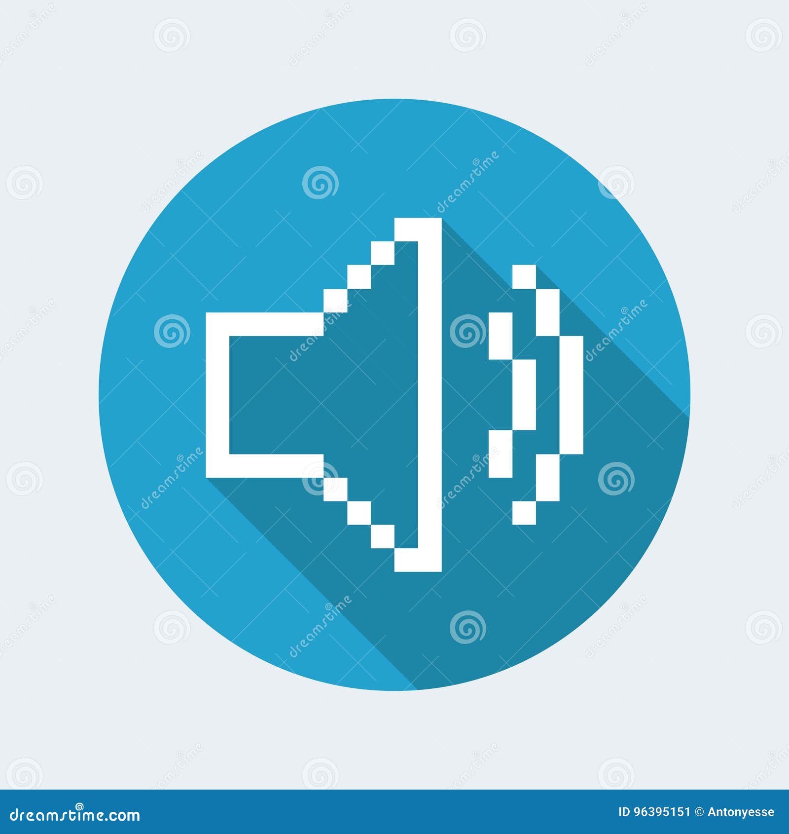 Sound pixel icon stock vector. Illustration of icon, concept - 96395151