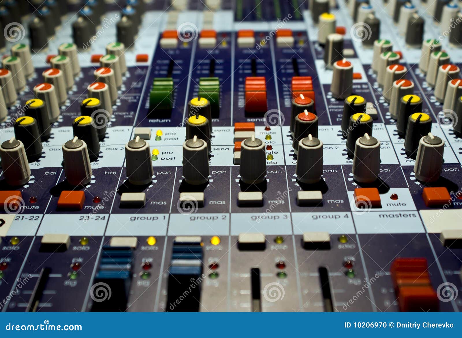 Sound producer mixer stock photo. Image of recording - 10206970