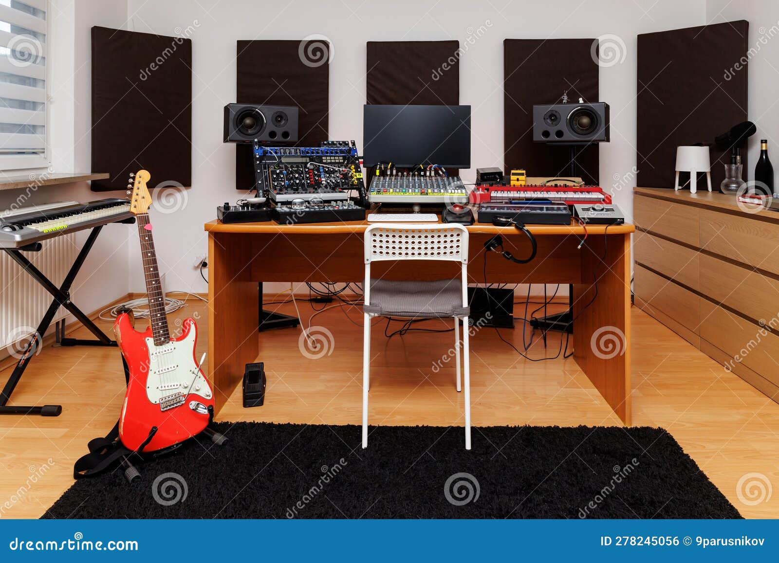 Sound Production Equipment in Production Studio. Editorial Photo ...
