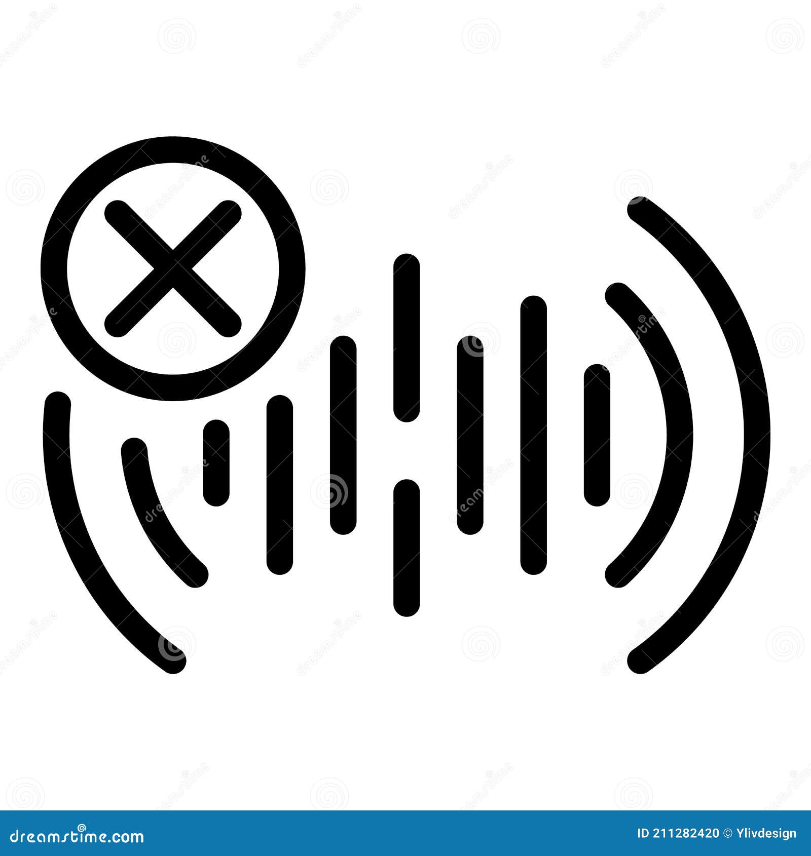 Sound Recognition Icon, Outline Style Stock Vector - Illustration of ...