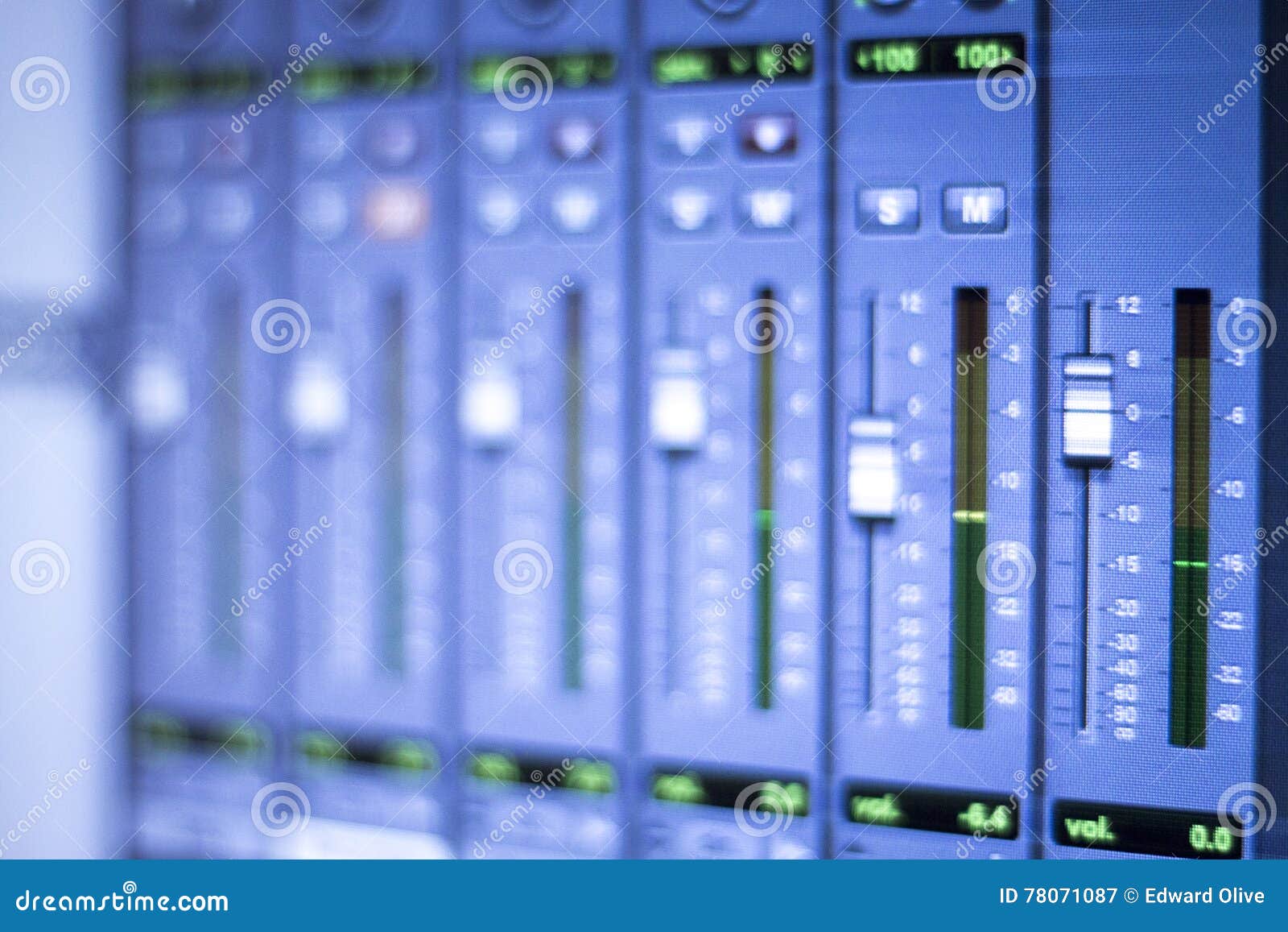 Sound Recording Audio Studio Stock Image - Image of broadcasting ...
