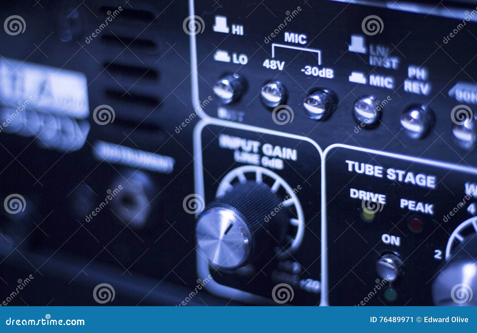 Sound Recording Audio Studio Stock Image - Image of controls, equaliser ...