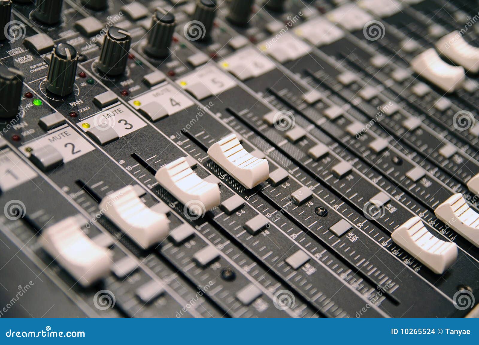 Sound-recording Control Desk Stock Photo - Image of recording, joint ...