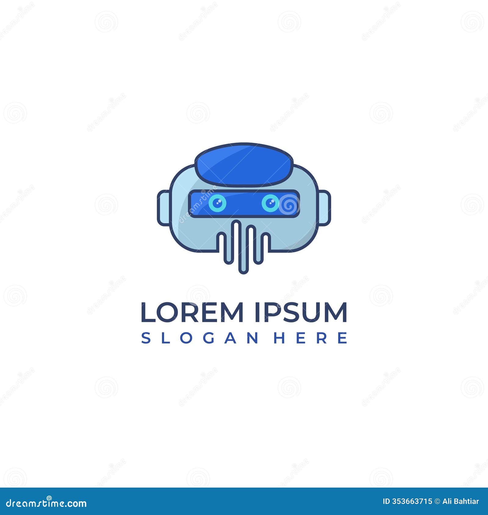 Robot Logo, Astronaut-robot Waving His Hand. Computer Technologies ...