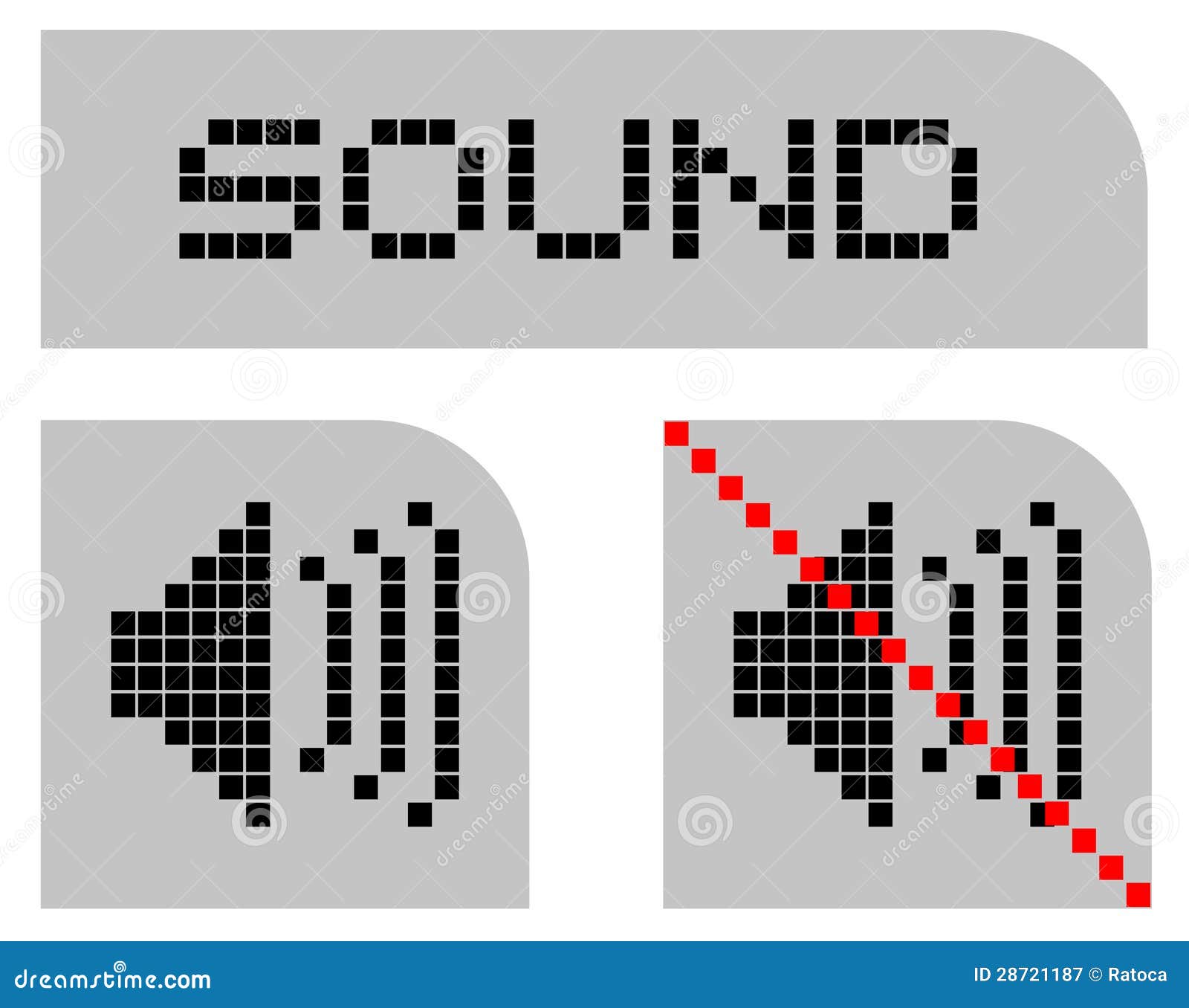 Sound signal stock vector. Illustration of indication - 28721187