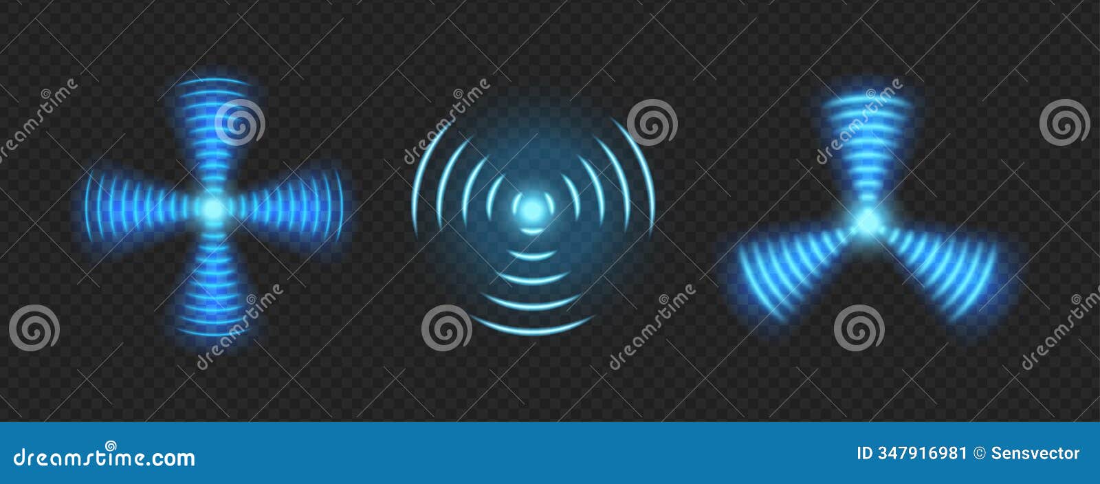 Sound Spread, Pulse Effect Signals Stock Illustration - Illustration of ...