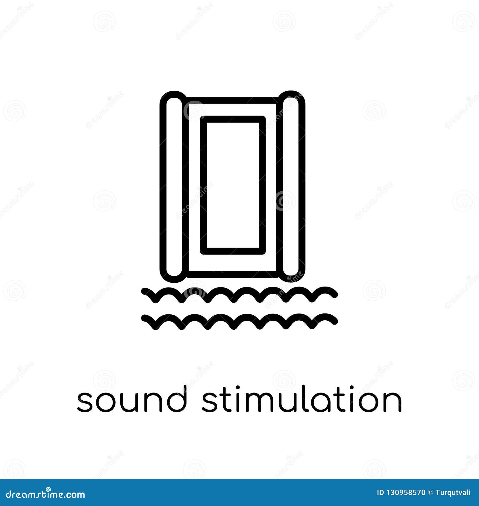 Sound Stimulation Icon. Trendy Modern Flat Linear Vector Sound S Stock ...
