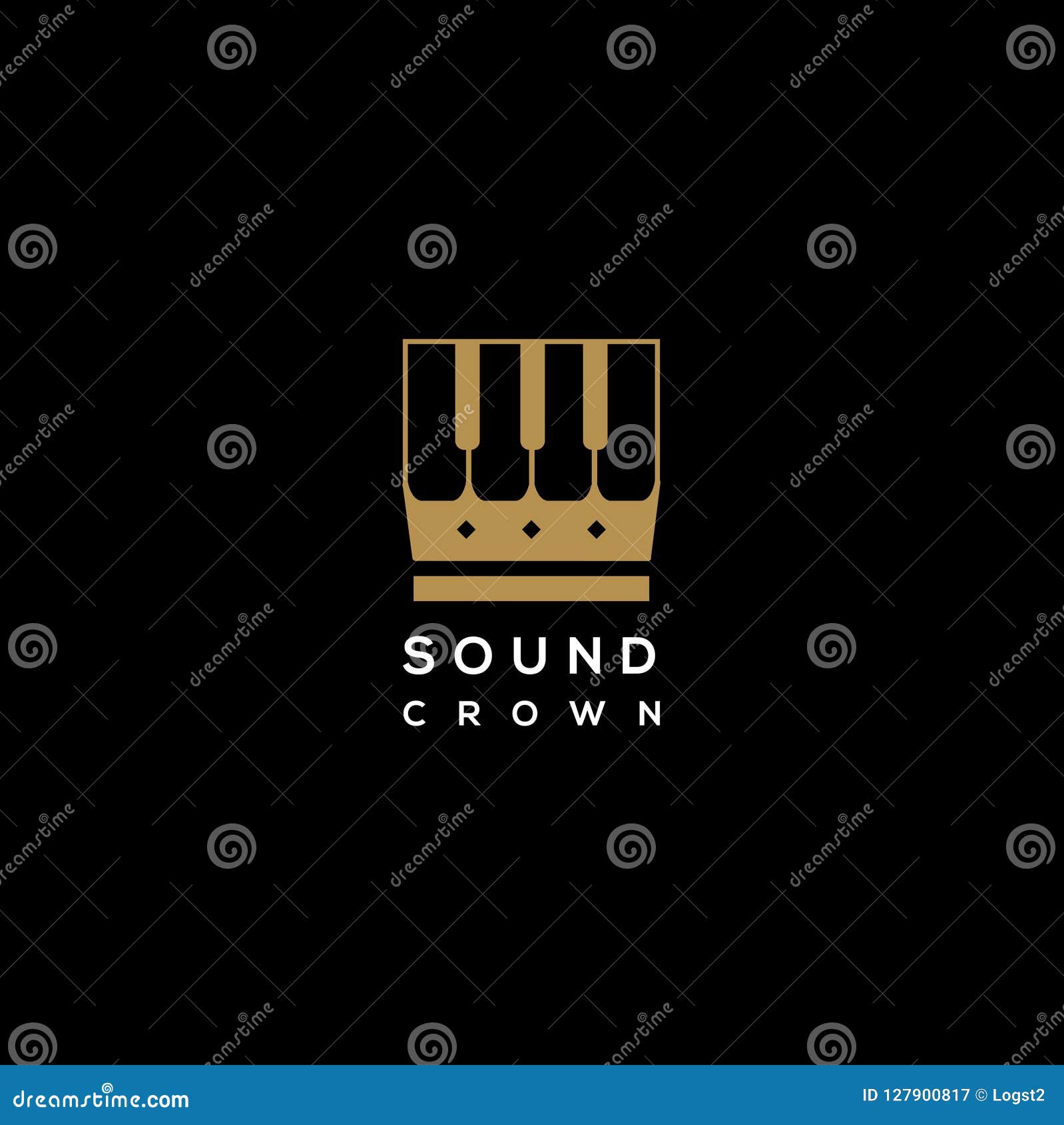 Sound Studio Vector Logo. Piano Store Logo Stock Vector - Illustration ...