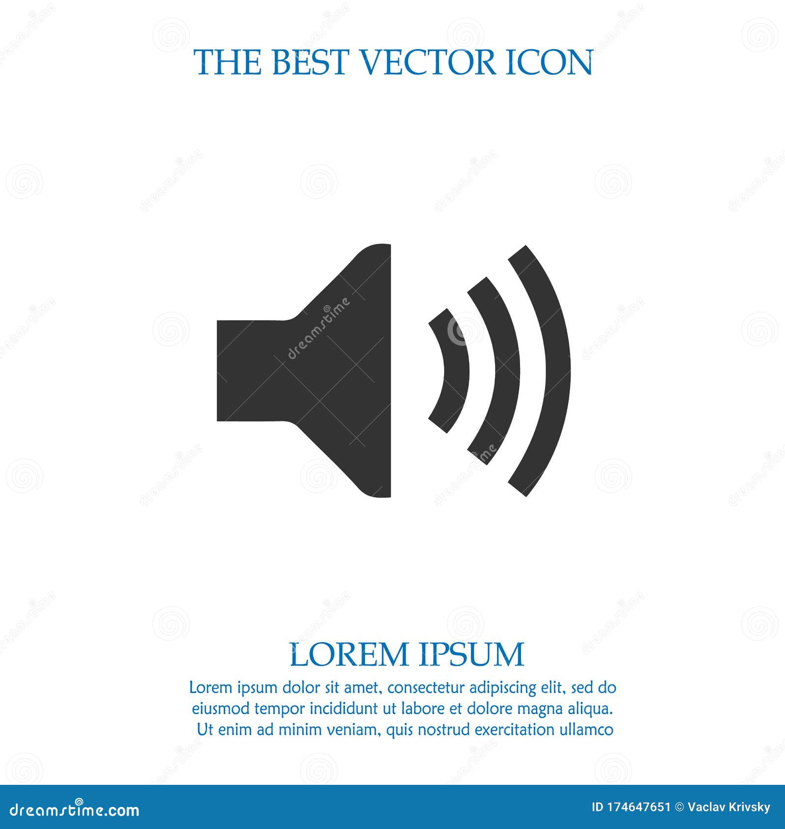 Sound Symbol Vector Icon Eps 10 Stock Vector - Illustration of isolated ...