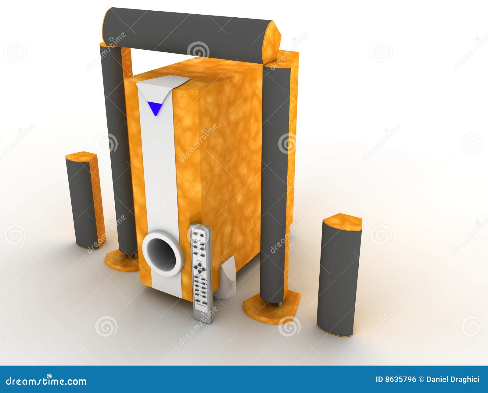 Sound System Poster Template Vector Illustration | CartoonDealer.com ...