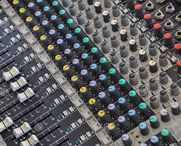 Sound System Control Panel. Stock Photo - Image of radio, panel: 99140256