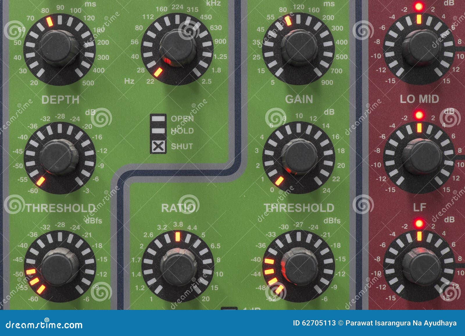 Sound System Equalizer Control Panel. Stock Image - Image of frequency ...