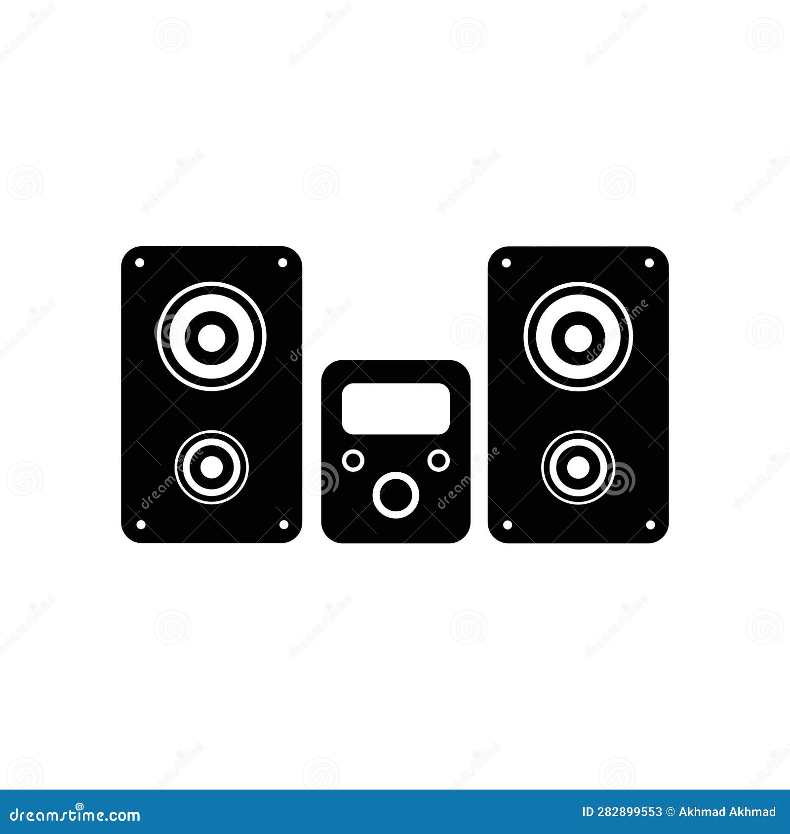 Sound system icon stock vector. Illustration of noise - 282899553