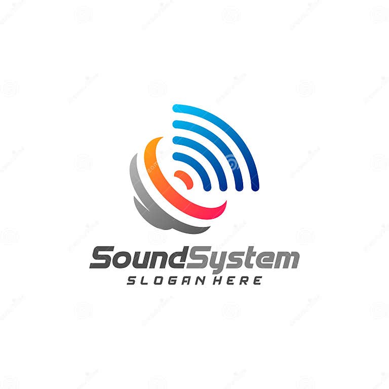 Sound System Logo Design Vector, Sound Logo Template, Concept Design ...