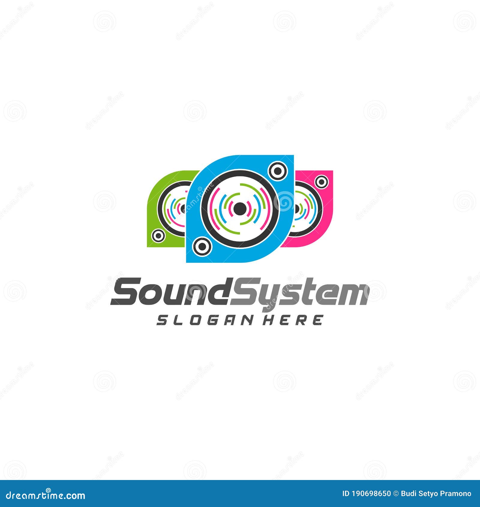 Sound System Logo Design Vector, Sound Logo Template, Concept Design ...