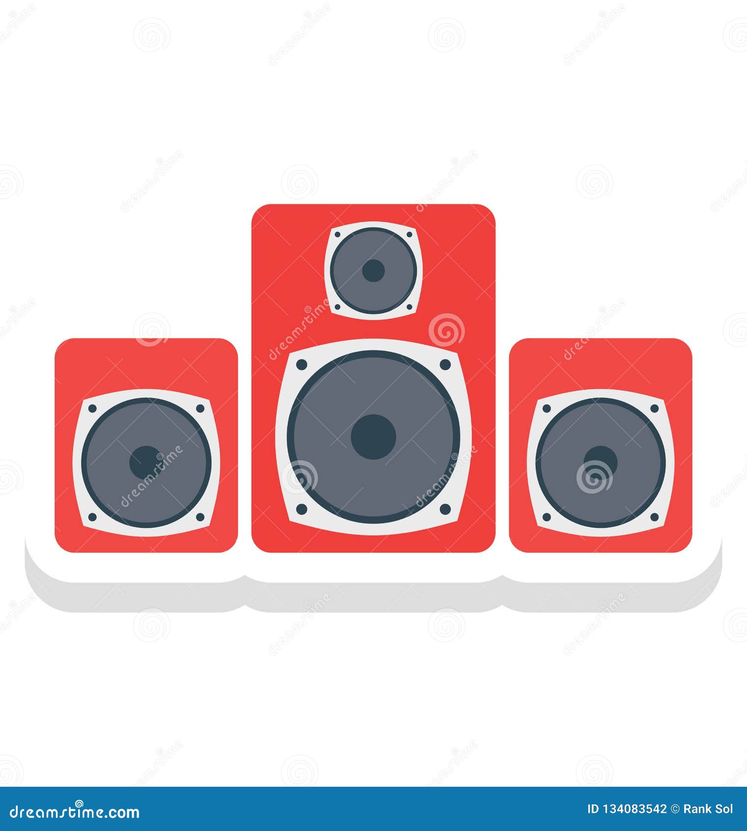 Sound System, Music System Vector Icon that Can Be Easily Modified or ...