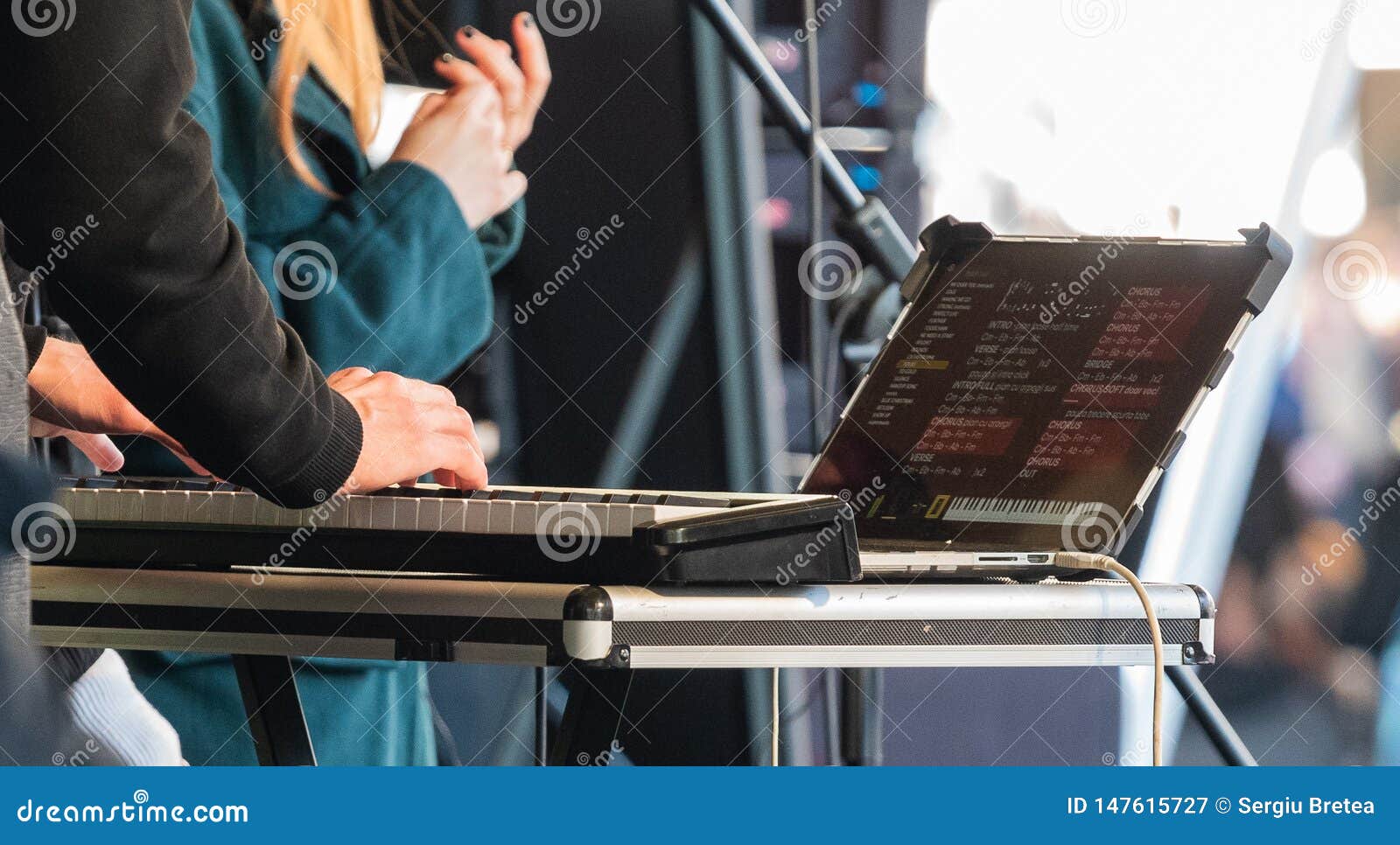 Music Technology at a Live Concert Stock Image - Image of outdoor ...