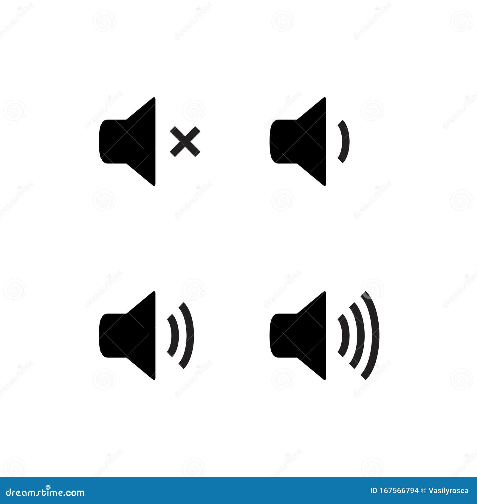 Sound Vector Icon Speaker Volume. Audio Volume Symbol, Noise Loud ... Sound Vector Icon Speaker Volume. Audio Volume Symbol, Noise Loud ...