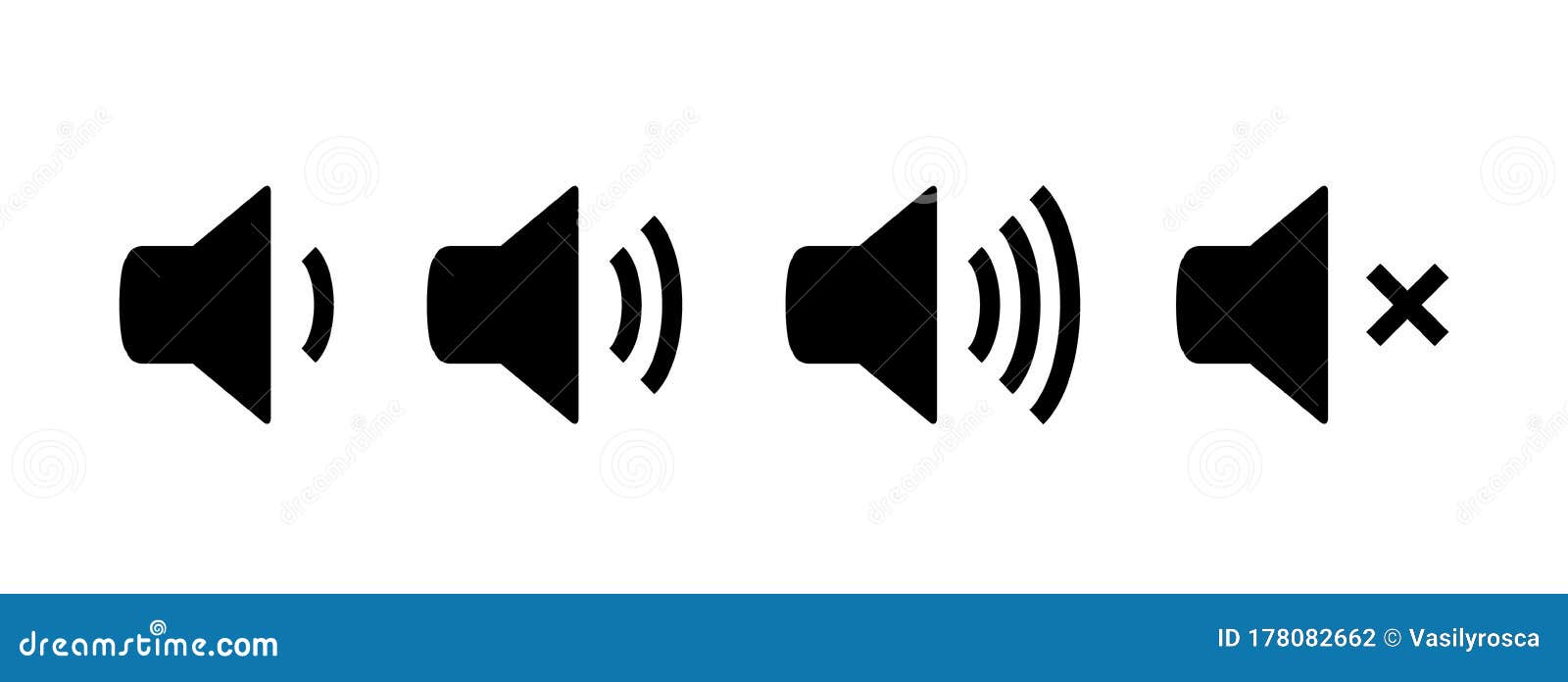 Sound Vector Icon Speaker Volume. Audio Volume Symbol, Noise Loud ... Sound Vector Icon Speaker Volume. Audio Volume Symbol, Noise Loud ...