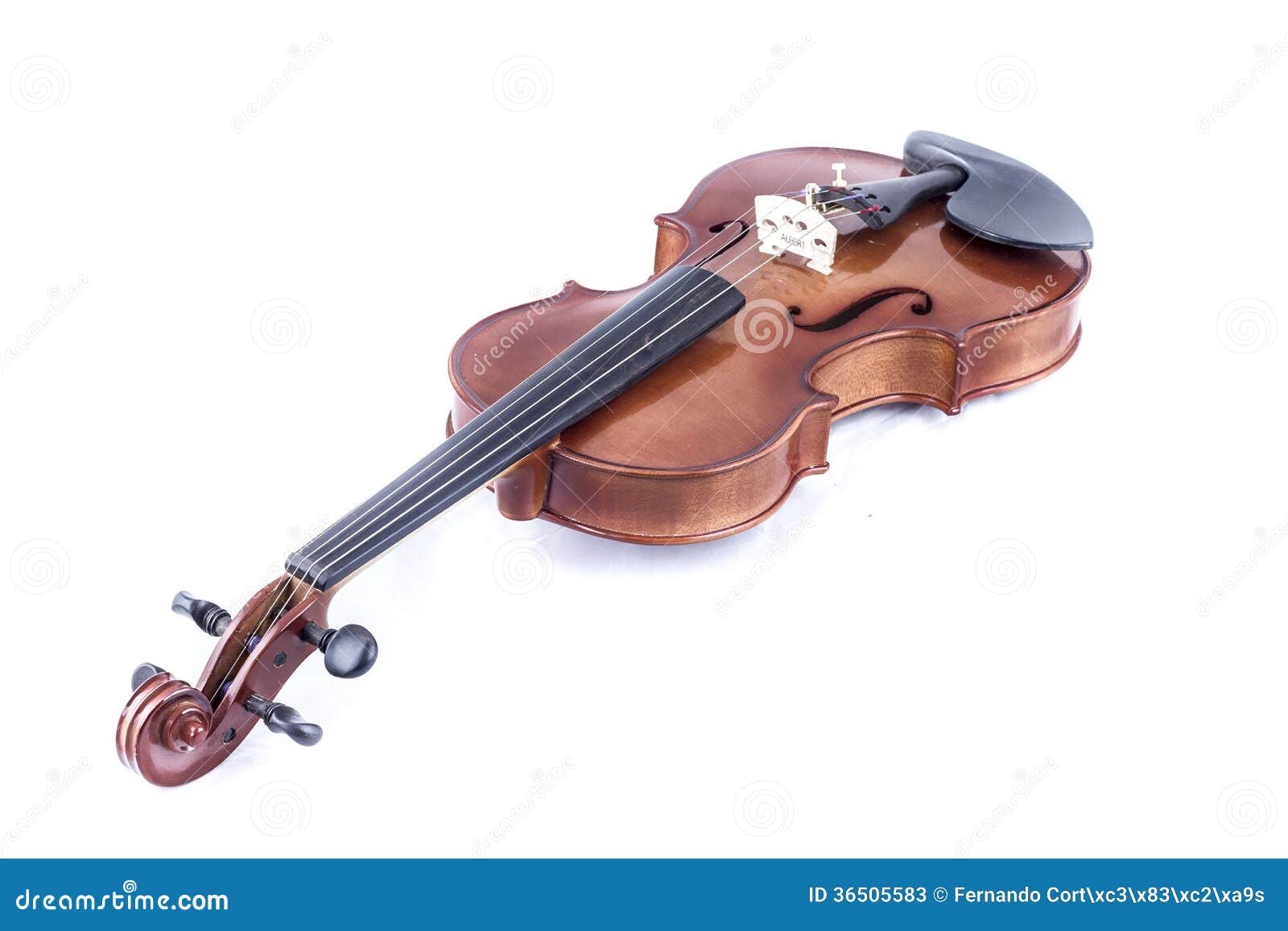 Sound, Violin Front View Isolated On White, Vintage Royalty-Free Stock ...