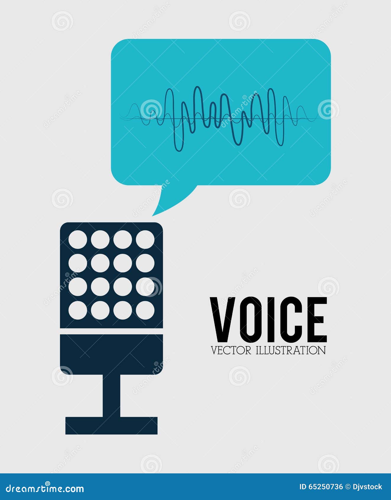 Sound of voice stock vector. Illustration of pattern - 65250736