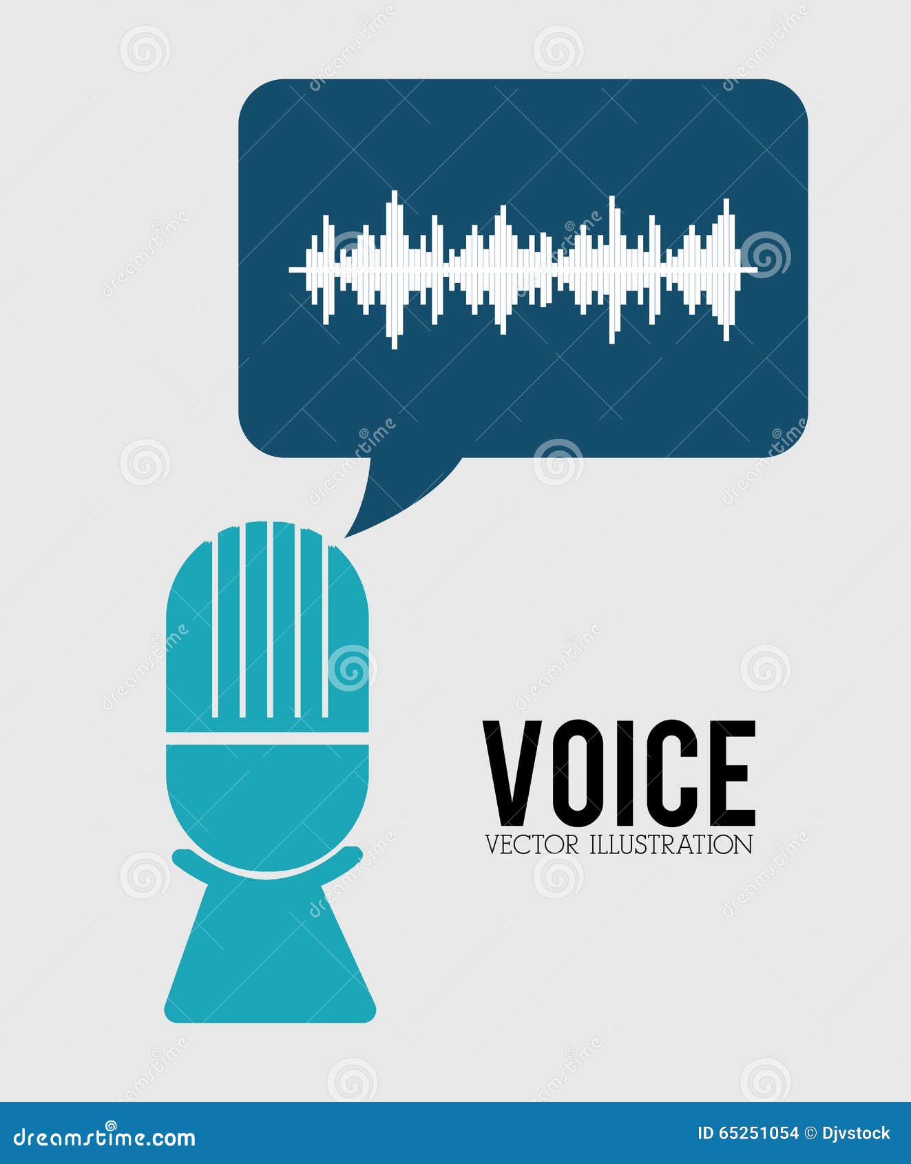 Sound of voice stock vector. Illustration of play, frequency - 65251054