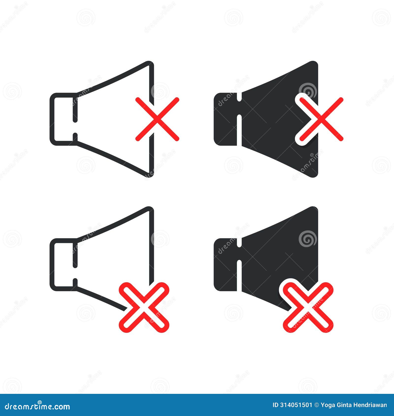 Sound Volume Error. Illustration Vector Stock Vector - Illustration of ...